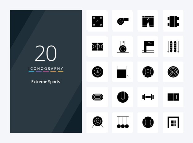 Comprehensive Collection of Extreme Sports Iconography | Jiffy Designs