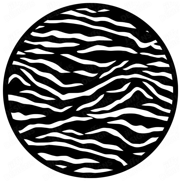 Zebra-Inspired Circular Pattern with Bold Black and White Stripes ...