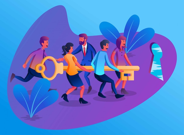 A Vibrant Team Collaboration: Diverse Figures Working Together | Jiffy ...