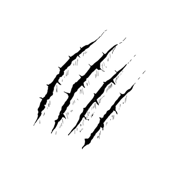 Fierce Claw Marks Slashing Across a Stark Background | Jiffy Designs