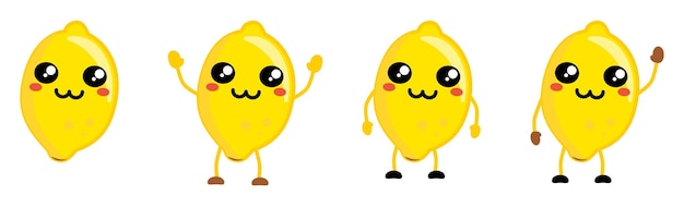 Adorable Lemon Friends in Cheerful Cartoon Collection | Jiffy Designs