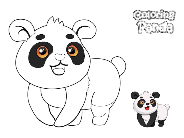 Adorable Panda Duo - Coloring Page for All Ages | Jiffy Designs