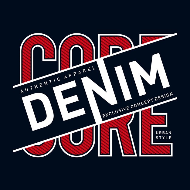 Bold and Striking Core Denim Graphic Design | Jiffy Designs