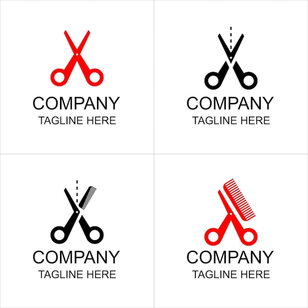 Stylized Scissors Logos for Professional Services Company | Jiffy Designs