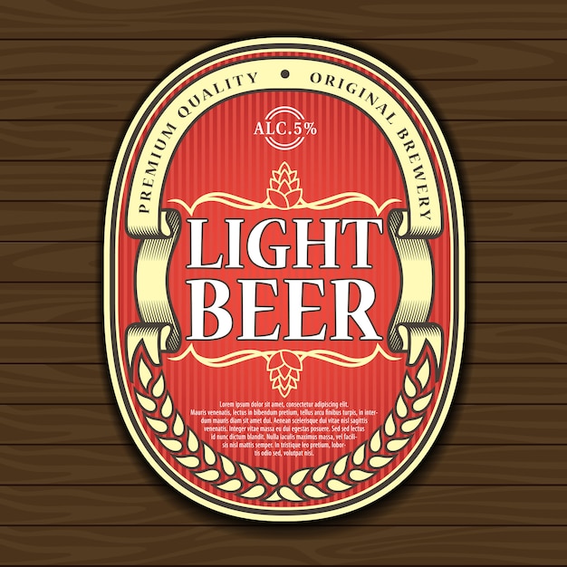 Vibrant and Authentic Light Beer Label Design | Jiffy Designs