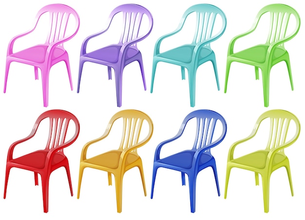 Vibrant Collection of Colorful Plastic Chairs | Jiffy Designs