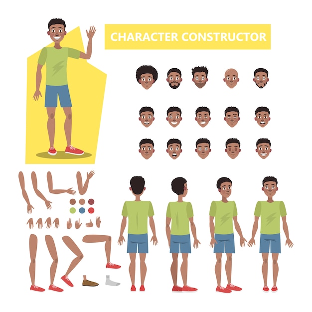 Diverse Character Creation Kit with Customizable Features | Jiffy Designs