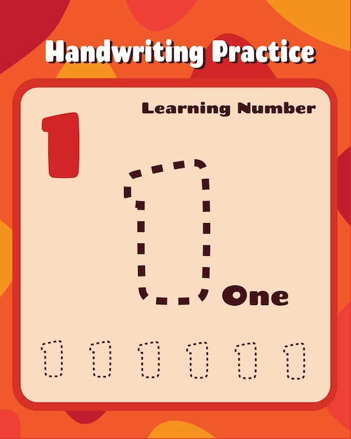 Engaging Handwriting Practice for Number One | Jiffy Designs