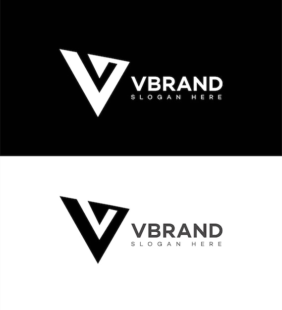 Sleek and Modern V-shaped Brand Logo with Minimal Text | Jiffy Designs