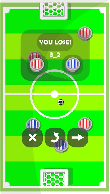 Playful Soccer Scoreboard with Buttons and Shapes | Jiffy Designs