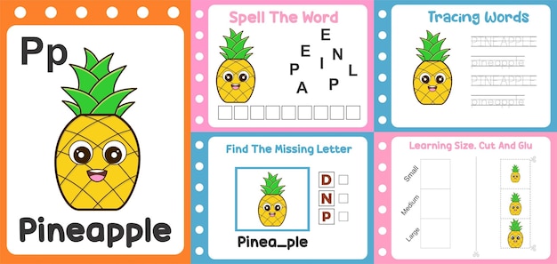 Charming Pineapple Collection: Educational Activities and Visuals ...