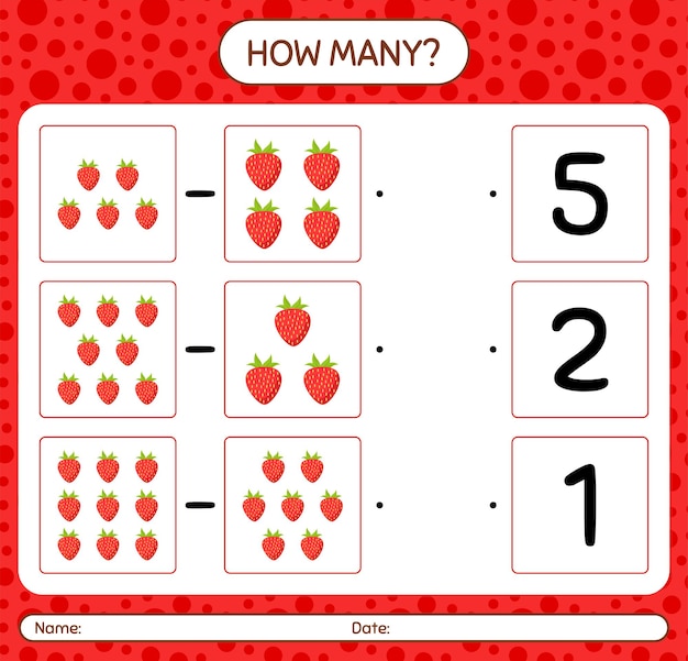 Counting Strawberries: A Fun Math Activity | Jiffy Designs
