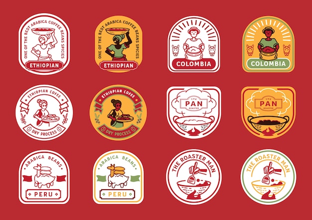 Diverse Collection of Vibrant Cultural Emblems and Logos | Jiffy Designs