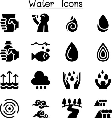 Water Icon Set | Jiffy Designs