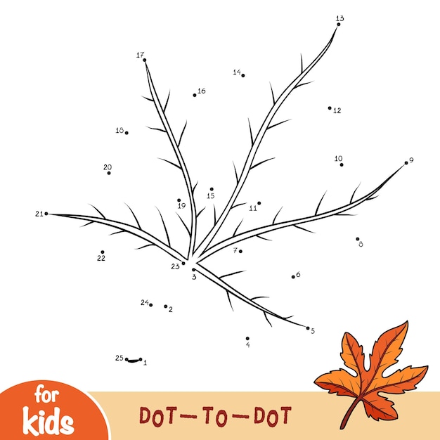 Dot-to-Dot Autumn Nature Drawing for Kids | Jiffy Designs