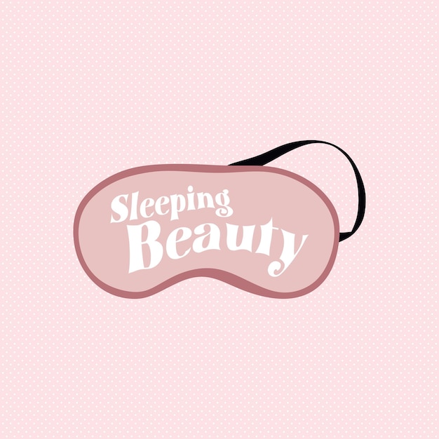 Elegant Sleeping Mask with Cursive Text Design | Jiffy Designs