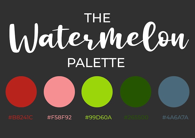 Vibrant Watermelon-Inspired Color Palette for Graphic Design | Jiffy ...