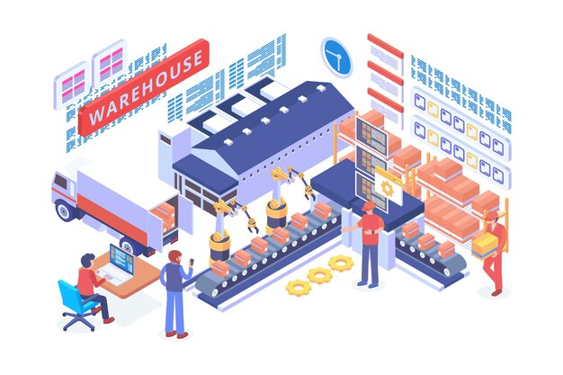 Bustling Warehouse Operations: Efficient Logistics and Teamwork | Jiffy ...