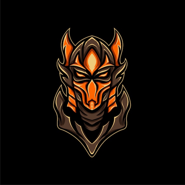 Fierce Mythical Creature Emblem in Fiery Hues | Jiffy Designs