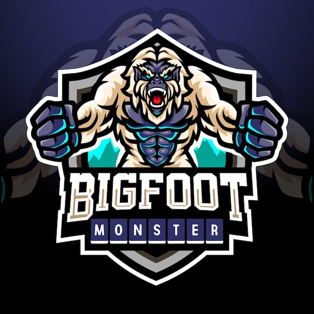 Fierce and Formidable Bigfoot Monster Mascot Logo | Jiffy Designs