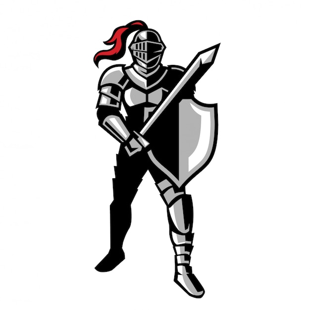 Courageous Knight with Shield and Sword | Jiffy Designs