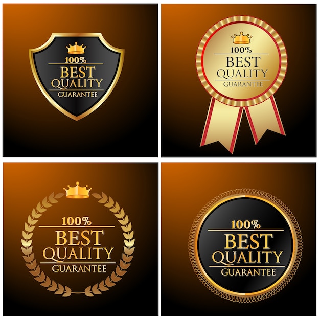 Premium Quality Badges and Emblems Collection with Vintage Style ...