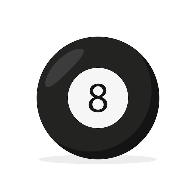 Minimalist Monochrome 8 Ball Design | Jiffy Designs