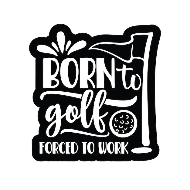 Playful Golf-Themed Graphic Illustration | Jiffy Designs