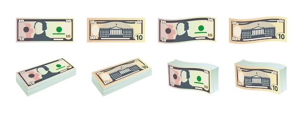 Stylized Banknotes with Abstract Patterns and Architecture | Jiffy Designs