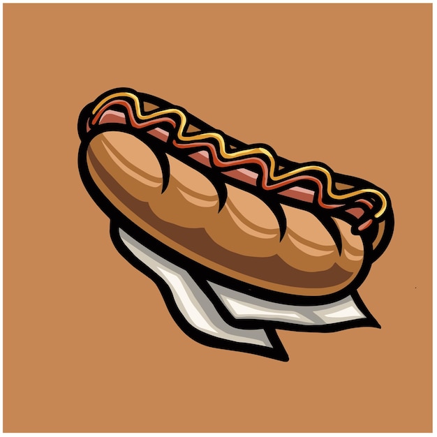 Delectable Gourmet Hot Dog with Vibrant Toppings | Jiffy Designs