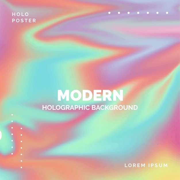 Vibrant Holographic Waves of Pastel Colors and Light | Jiffy Designs