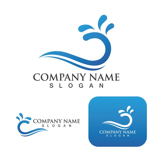 Elegant Blue Water Splash Graphic Design | Jiffy Designs