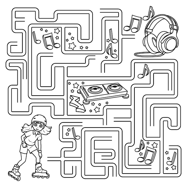 Vibrant Musical Maze: Explore the Rhythmic Labyrinth | Jiffy Designs