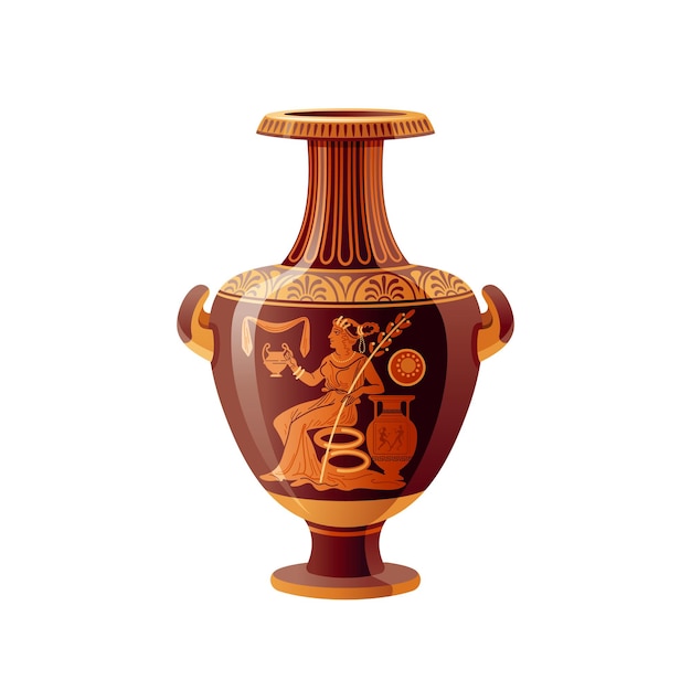 Ornate Greek Vase with Mythological Figures | Jiffy Designs