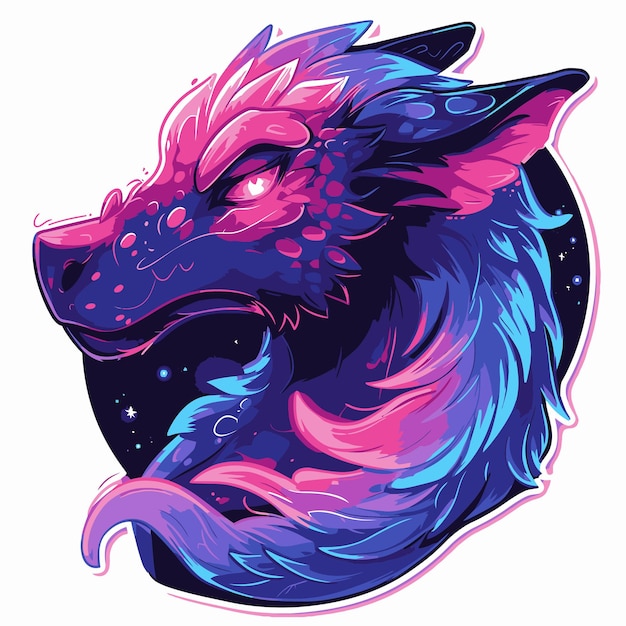 Majestic Cosmic Dragon Illustration | Jiffy Designs