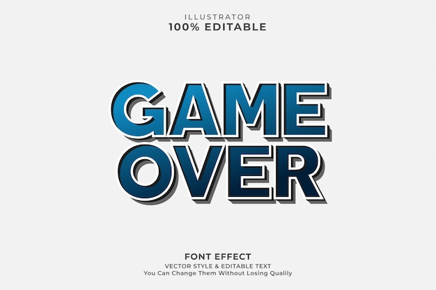 Retro-Inspired 'Game Over' Text with Vibrant Colors | Jiffy Designs
