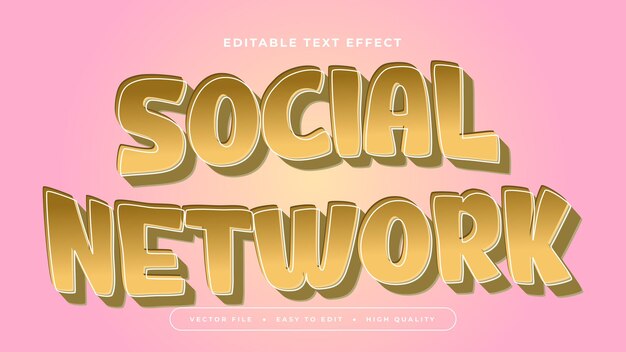 Vibrant Social Network Text with Metallic Effects | Jiffy Designs