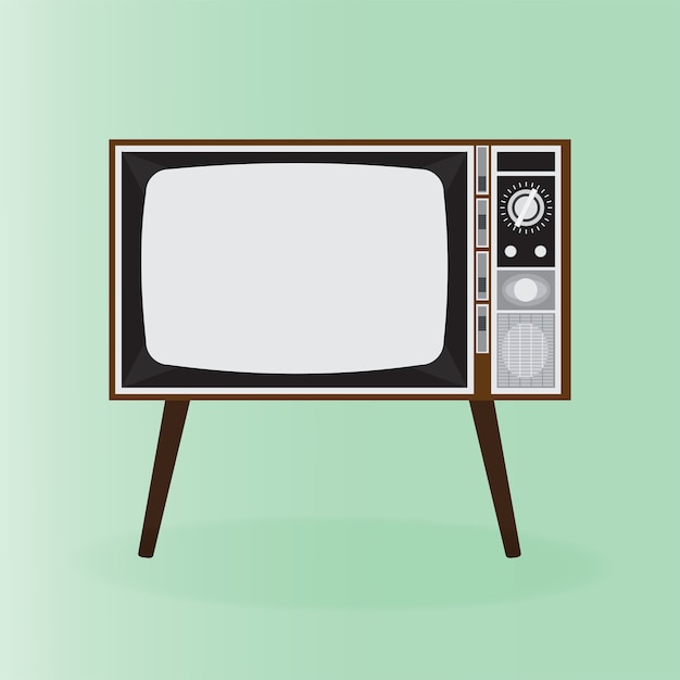 Retro Analog Television with Minimalist Design | Jiffy Designs