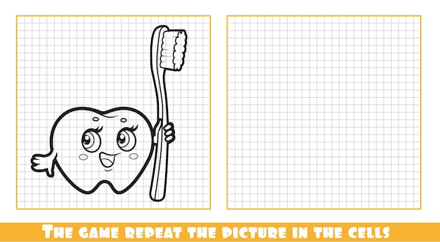 Smiling Tooth and Toothbrush - Dental Health Illustration | Jiffy Designs
