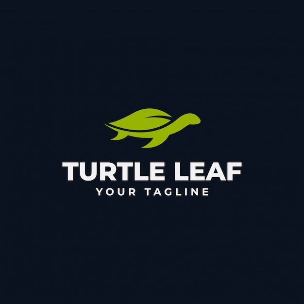 Vibrant Turtle Leaf Logo for Eco-Friendly Branding | Jiffy Designs