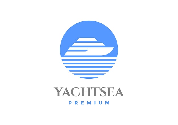 Elegant Blue and White Yacht Logo for Premium Nautical Brand | Jiffy ...