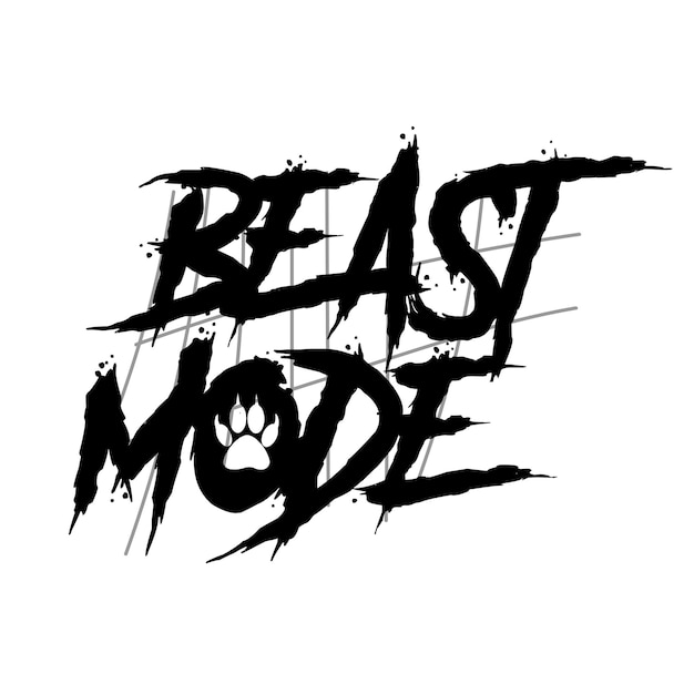 Fierce and Powerful 'Beast Mode' Graphic Design | Jiffy Designs