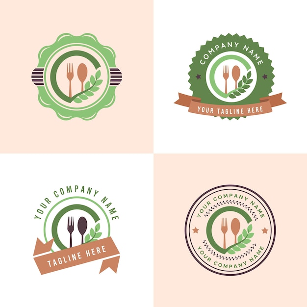 Organic Vegetable Garden Emblem with Retro Ribbon Design | Jiffy Designs