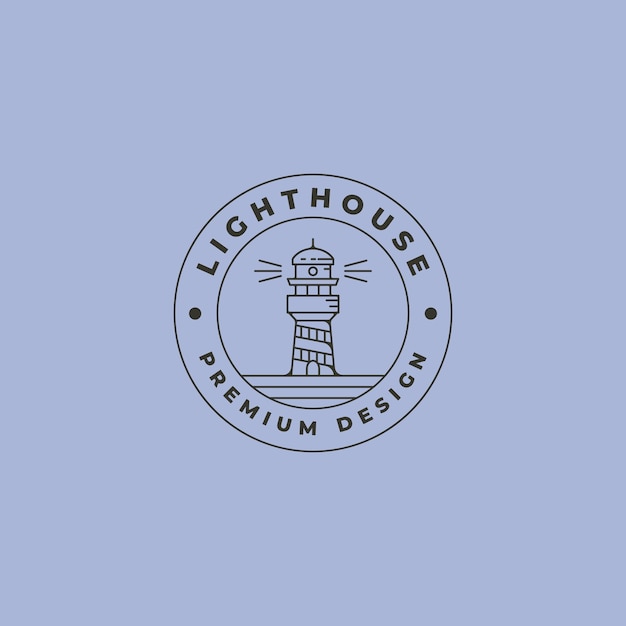 Captivating Lighthouse Emblem with Premium Design | Jiffy Designs