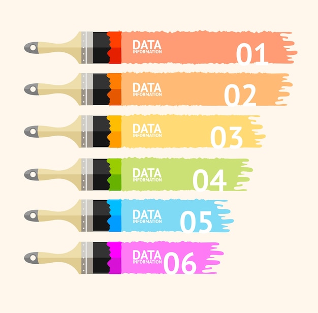 Colorful Data Markers with Numeric Labels | Jiffy Designs