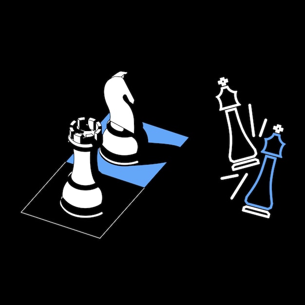 Captivating Chess Pieces Cast in Striking Silhouette | Jiffy Designs