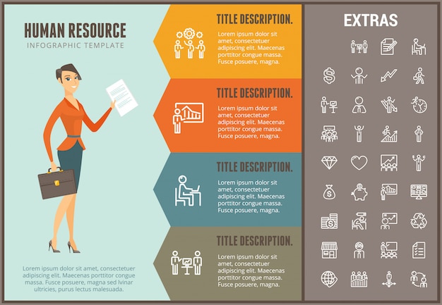 Vibrant Infographic Showcasing Human Resource Concepts | Jiffy Designs