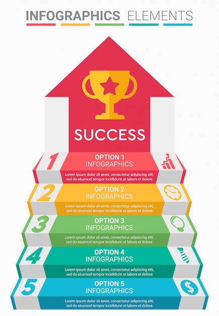 Vibrant Infographic Showcasing the Pathway to Success | Jiffy Designs