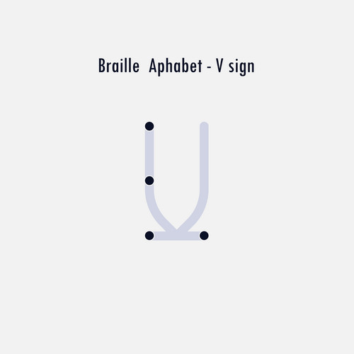 Creative English Version Of Braille Alphabet Design Element.Braille ...
