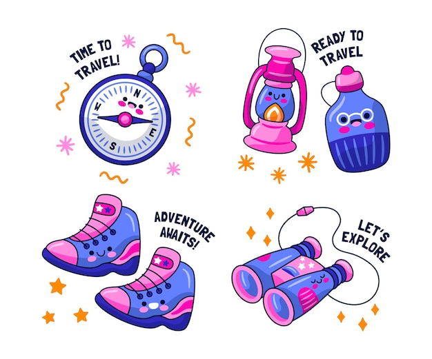 Vibrant Adventure-Ready Icons for Outdoor Enthusiasts | Jiffy Designs